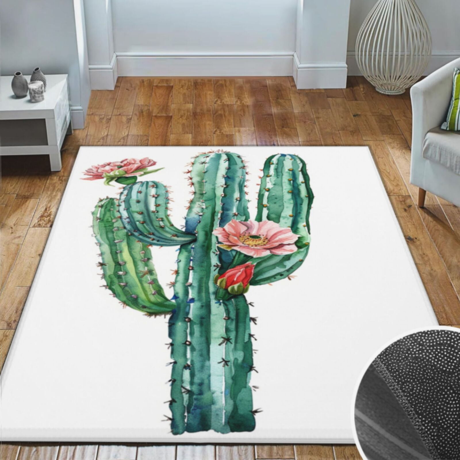 Area Rugs Living Room, Soft Crystal Carpet Mat For Bedroom Area Rug Non ...