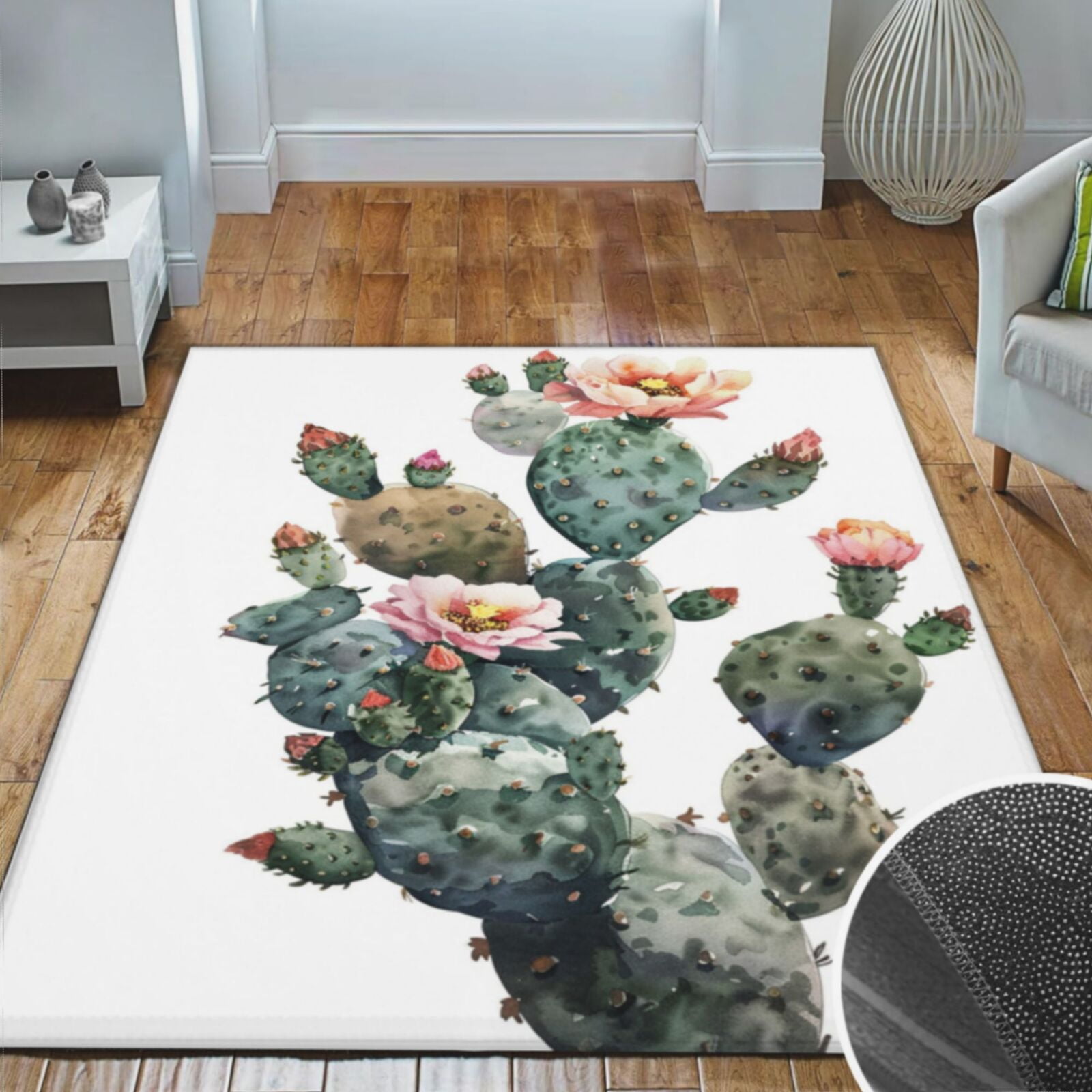 Area Rugs Living Room, Soft Crystal Carpet Mat For Bedroom Area Rug Non ...