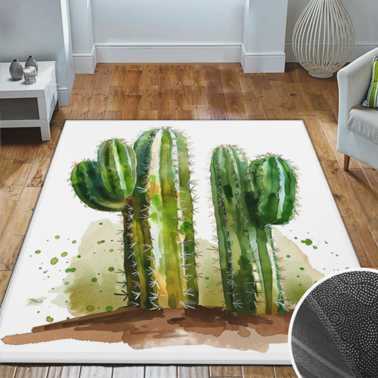 Area Rugs Living Room, Soft Crystal Carpet Mat For Bedroom Area Rug Non ...