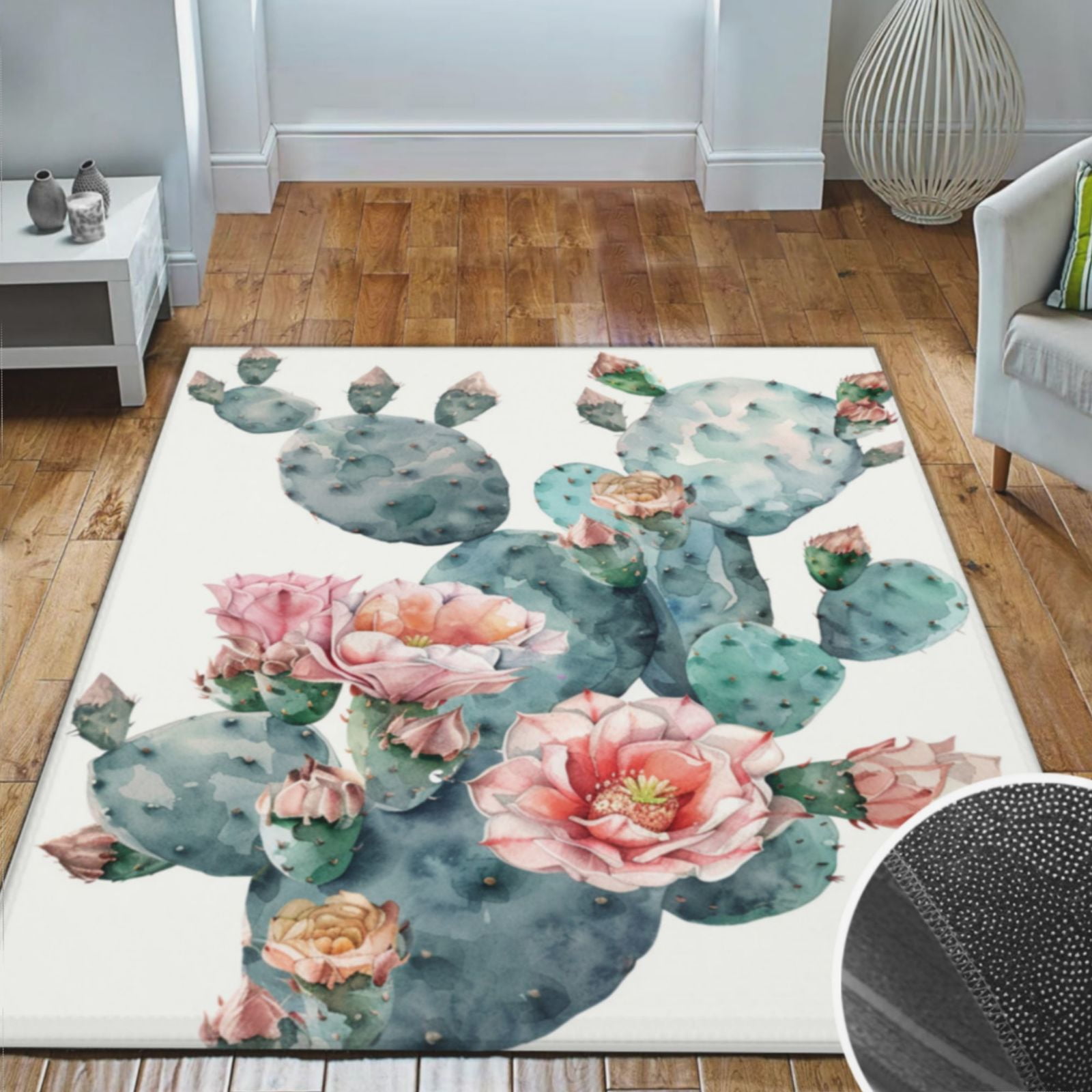 Area Rugs Living Room, Soft Crystal Carpet Mat For Bedroom Area Rug Non ...