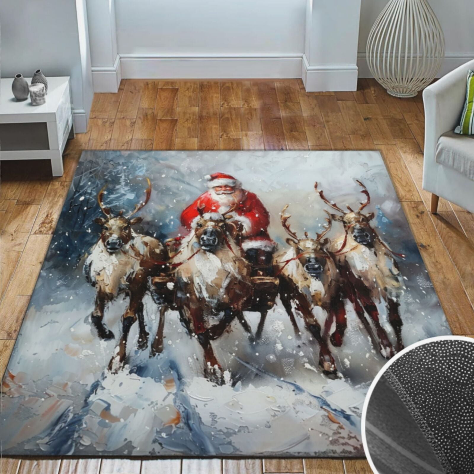 Area Rugs Living Room, Soft Crystal Carpet Mat For Bedroom Area Rug Non ...