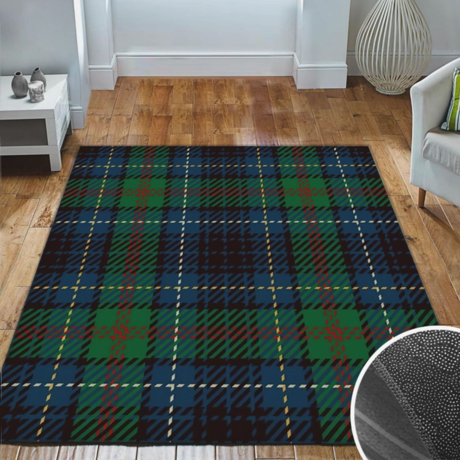 Area Rugs Living Room, Soft Crystal Carpet Mat For Bedroom Area Rug Non ...