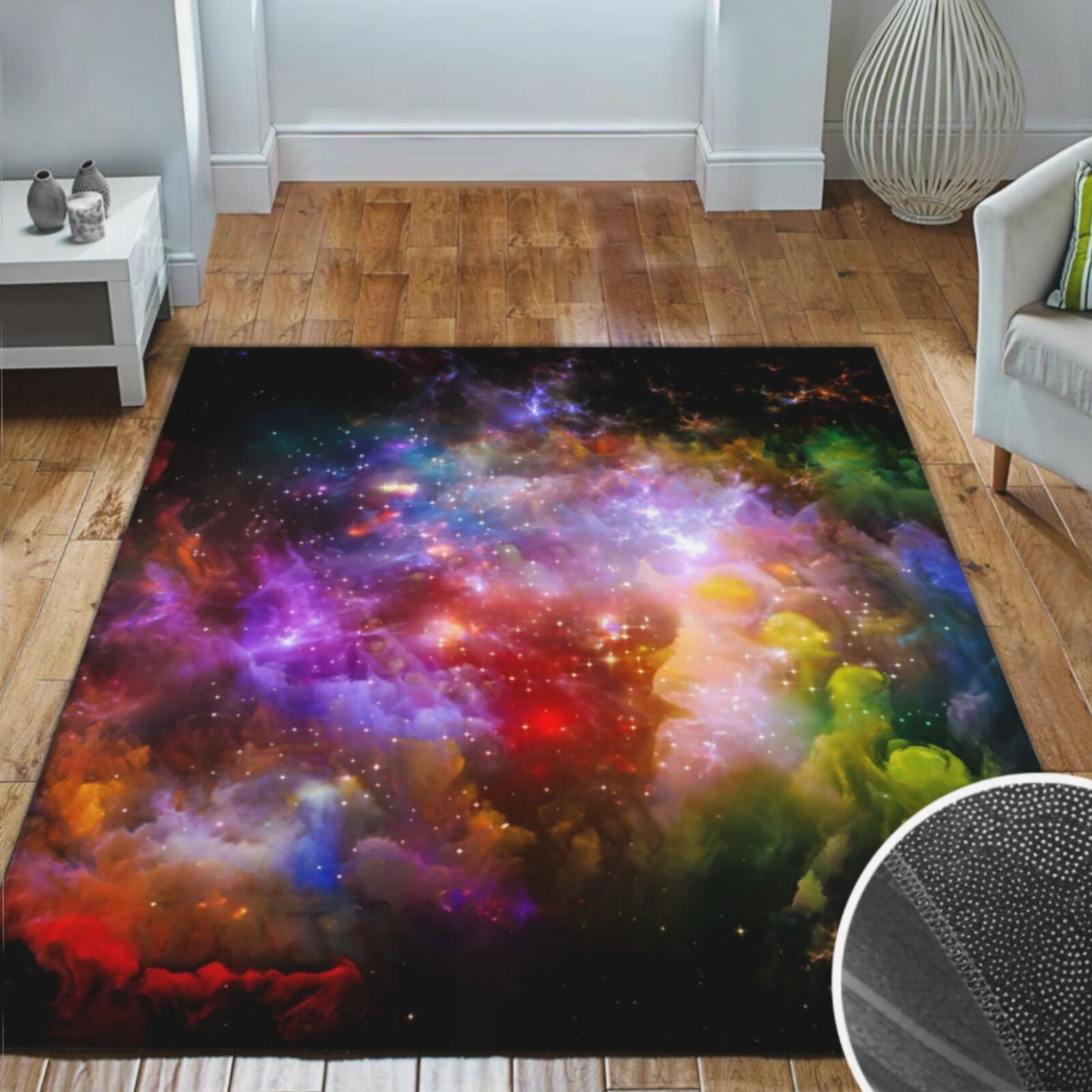 Area Rugs Living Room, Soft Crystal Carpet Mat For Bedroom Area Rug Non ...