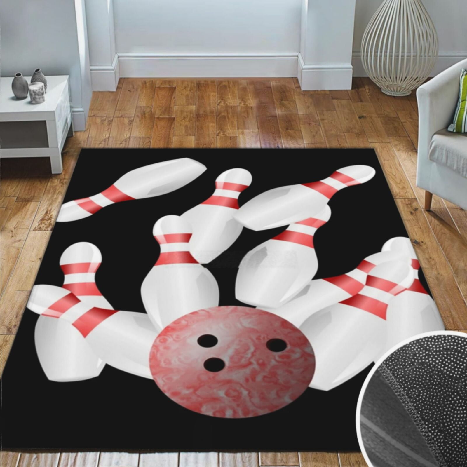 Area Rugs Living Room, Soft Crystal Carpet Mat For Bedroom Area Rug Non ...