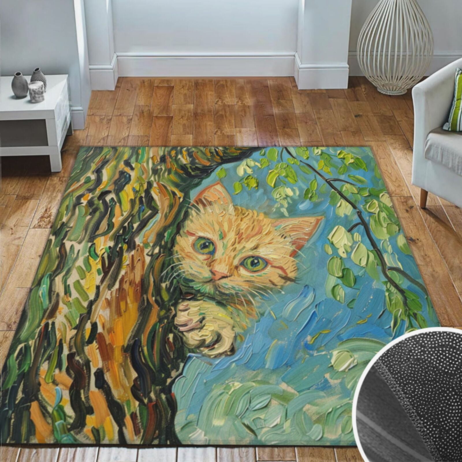 Area Rugs Living Room, Soft Crystal Carpet Mat For Bedroom Area Rug Non ...