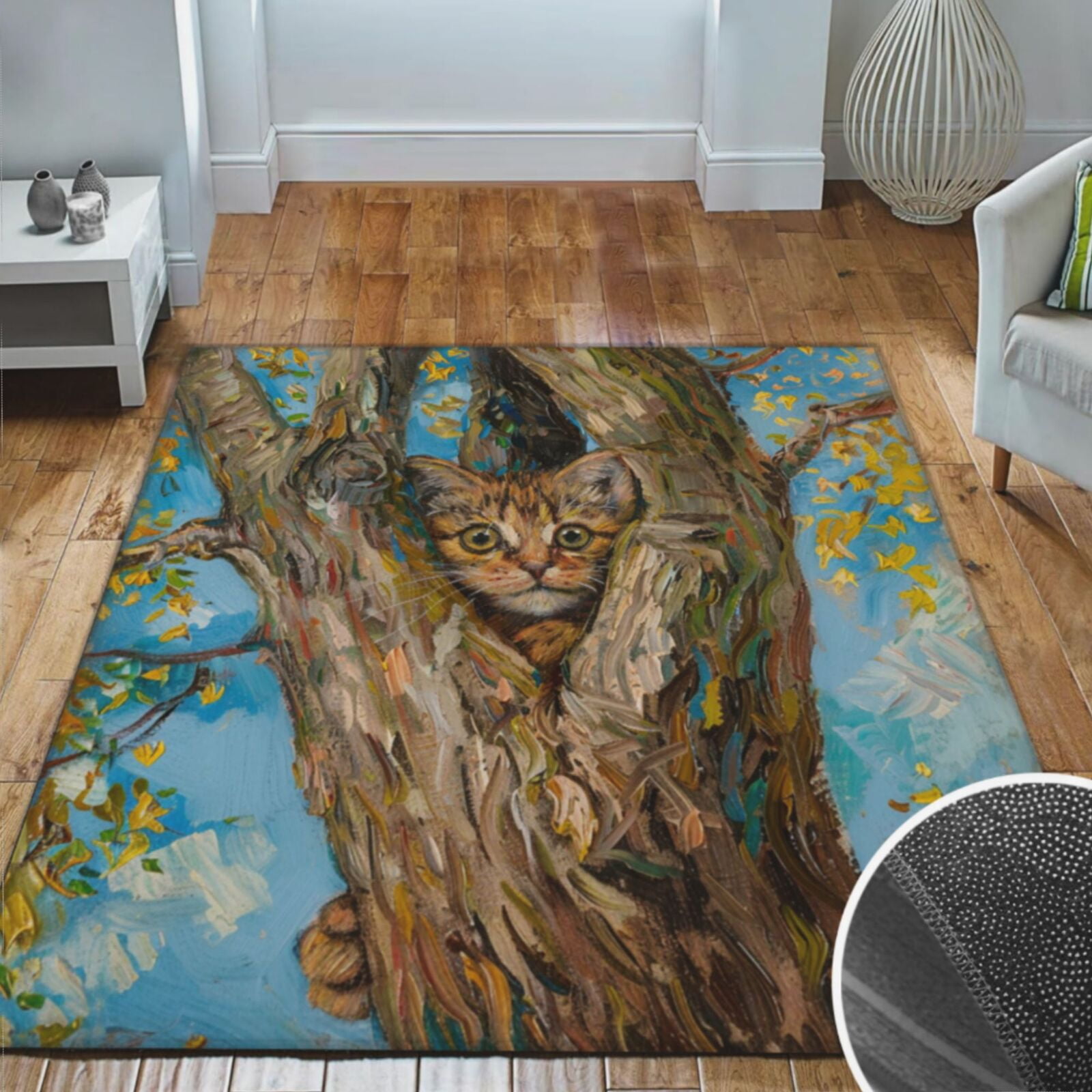 Area Rugs Living Room, Soft Crystal Carpet Mat For Bedroom Area Rug Non ...