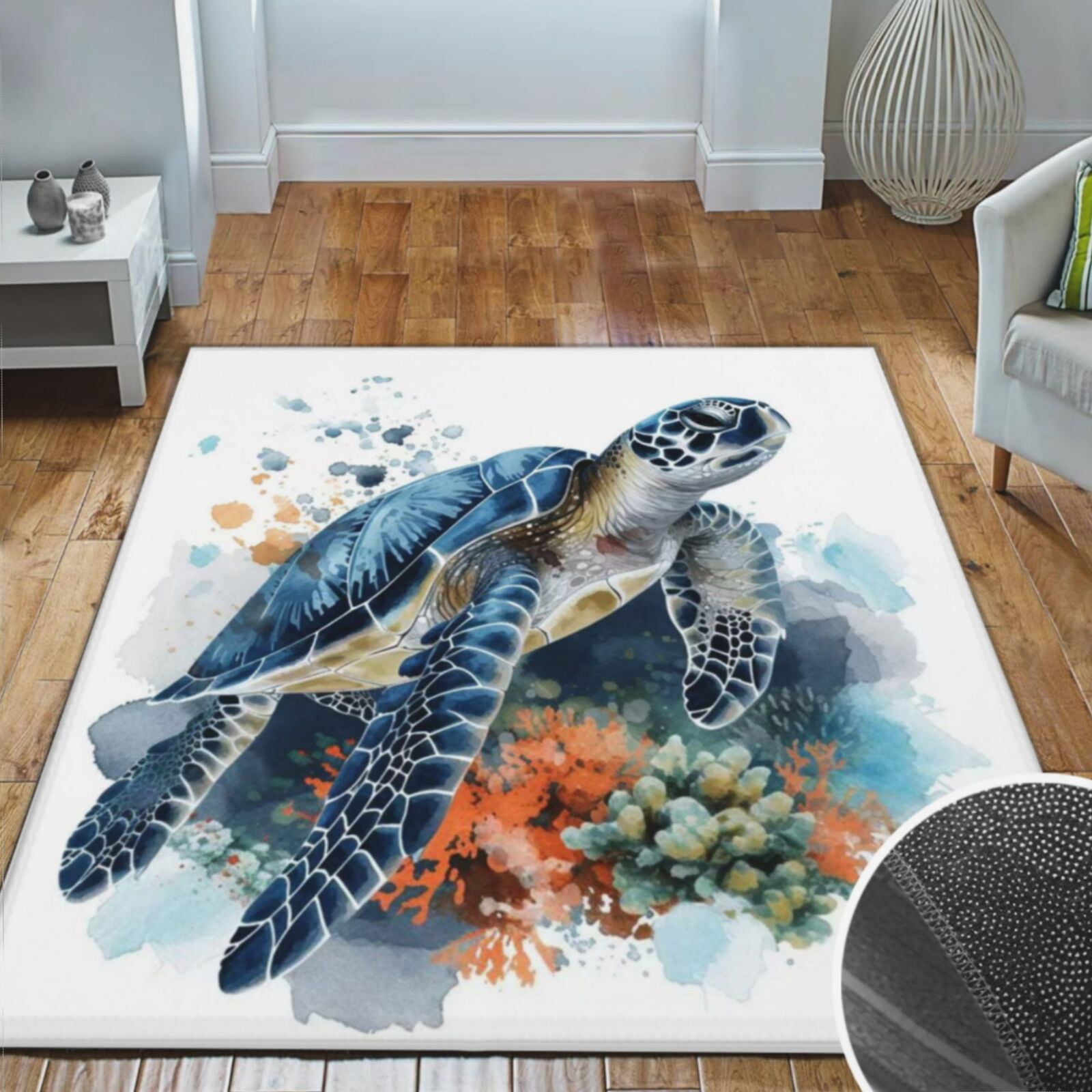 Area Rugs Living Room, Soft Crystal Carpet Mat For Bedroom Area Rug Non ...