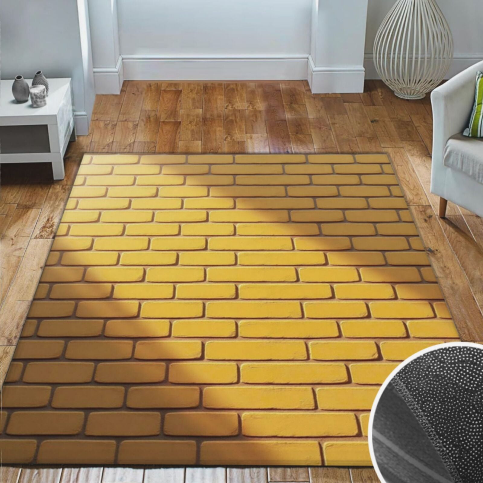 Area Rugs Living Room, Soft Crystal Carpet Mat For Bedroom Area Rug Non ...