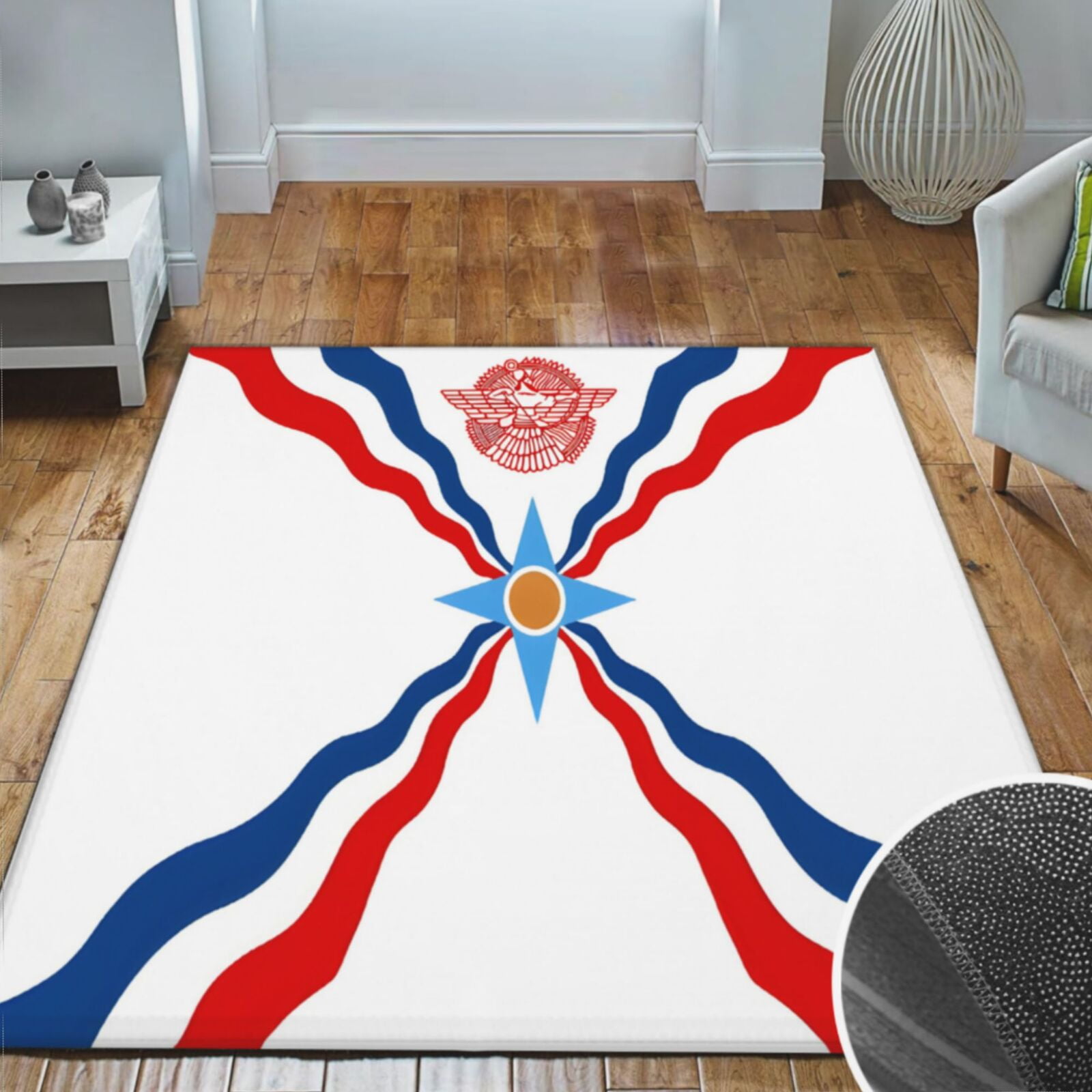 Area Rugs Living Room, Soft Crystal Carpet Mat For Bedroom Area Rug Non ...