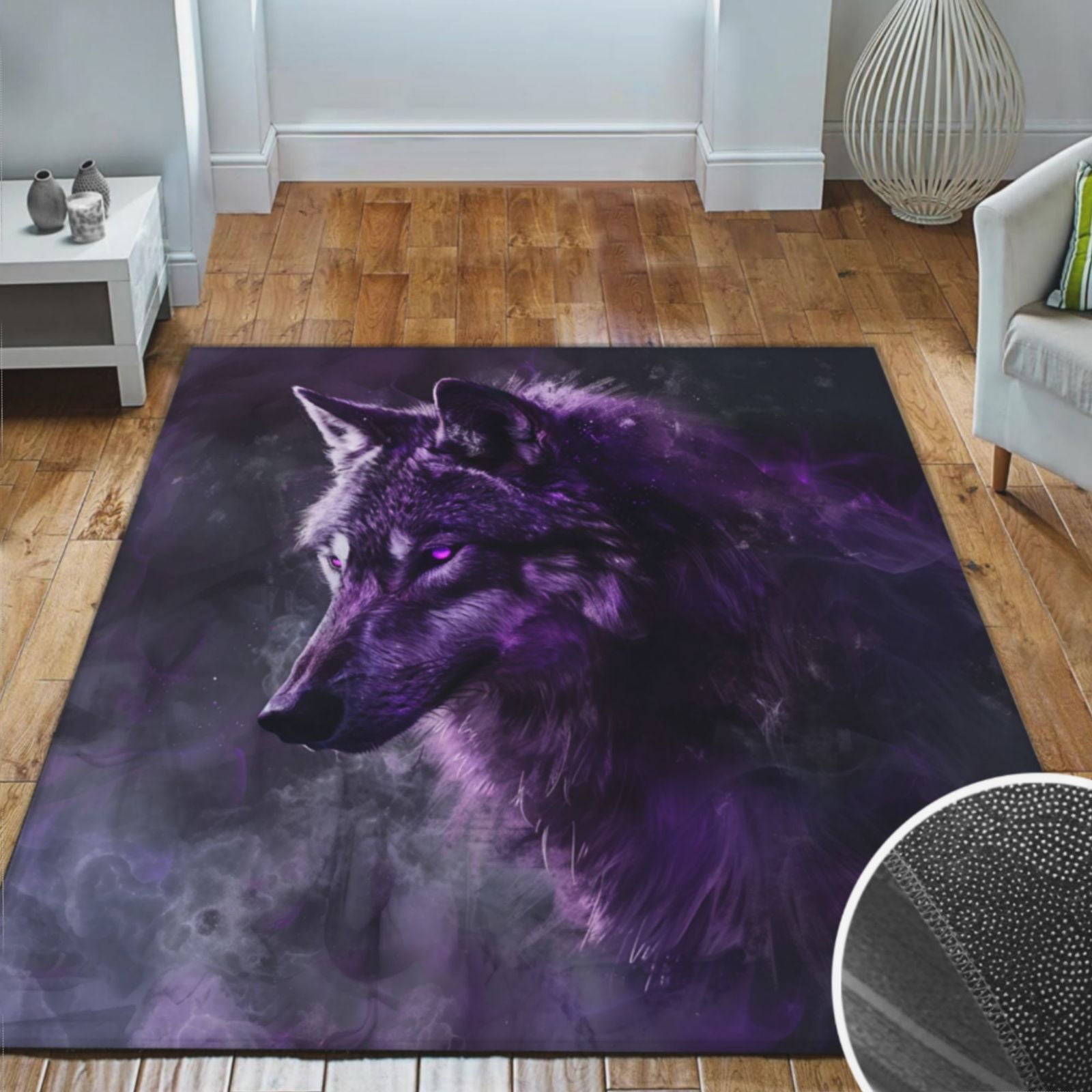 Area Rugs Living Room, Soft Crystal Carpet Mat For Bedroom Area Rug Non ...