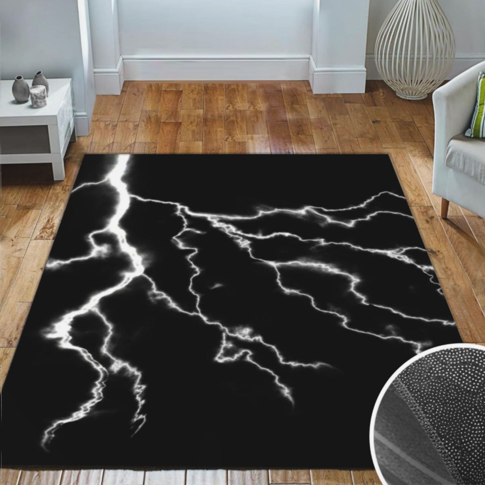 Area Rugs Living Room, Soft Crystal Carpet Mat For Bedroom Area Rug Non ...