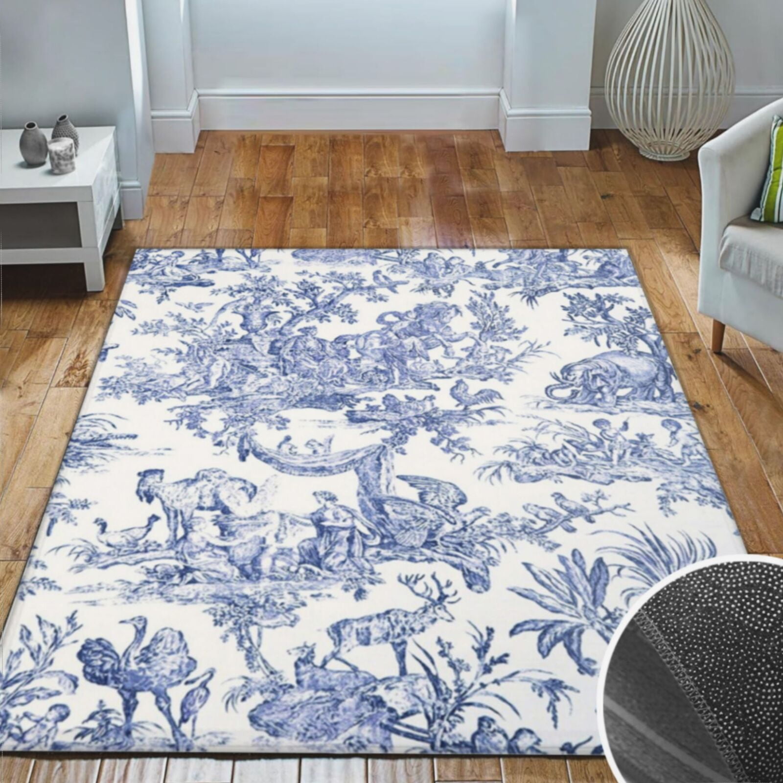 Area Rugs Living Room, Soft Crystal Carpet Mat For Bedroom Area Rug Non ...