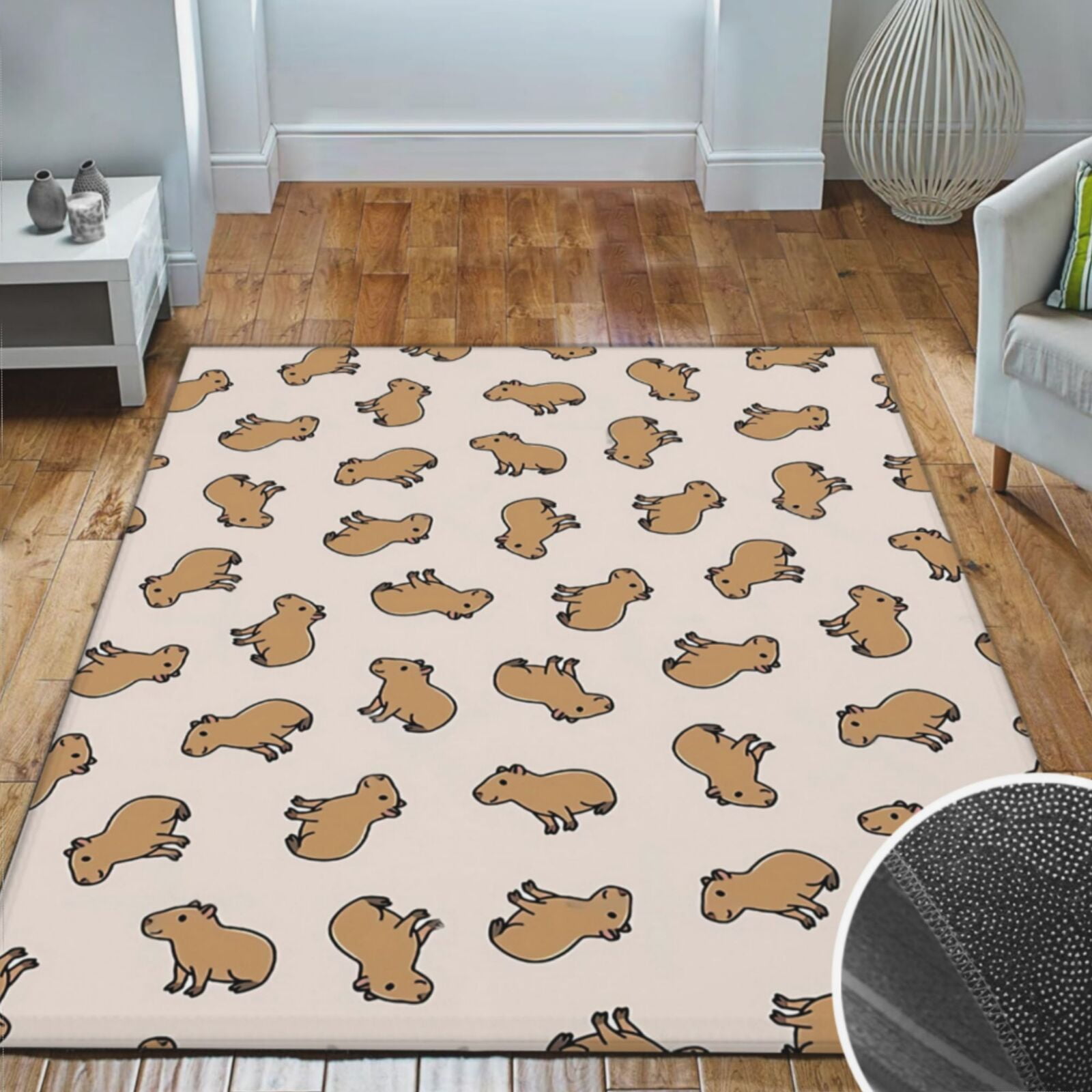 Area Rugs Living Room, Soft Crystal Carpet Mat For Bedroom Area Rug Non ...