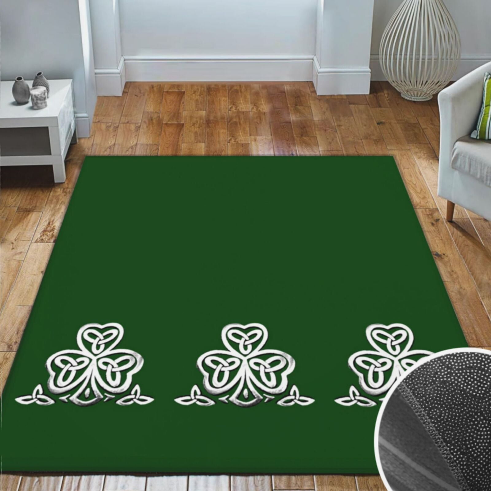 Area Rugs Living Room, Soft Crystal Carpet Mat For Bedroom Area Rug Non ...