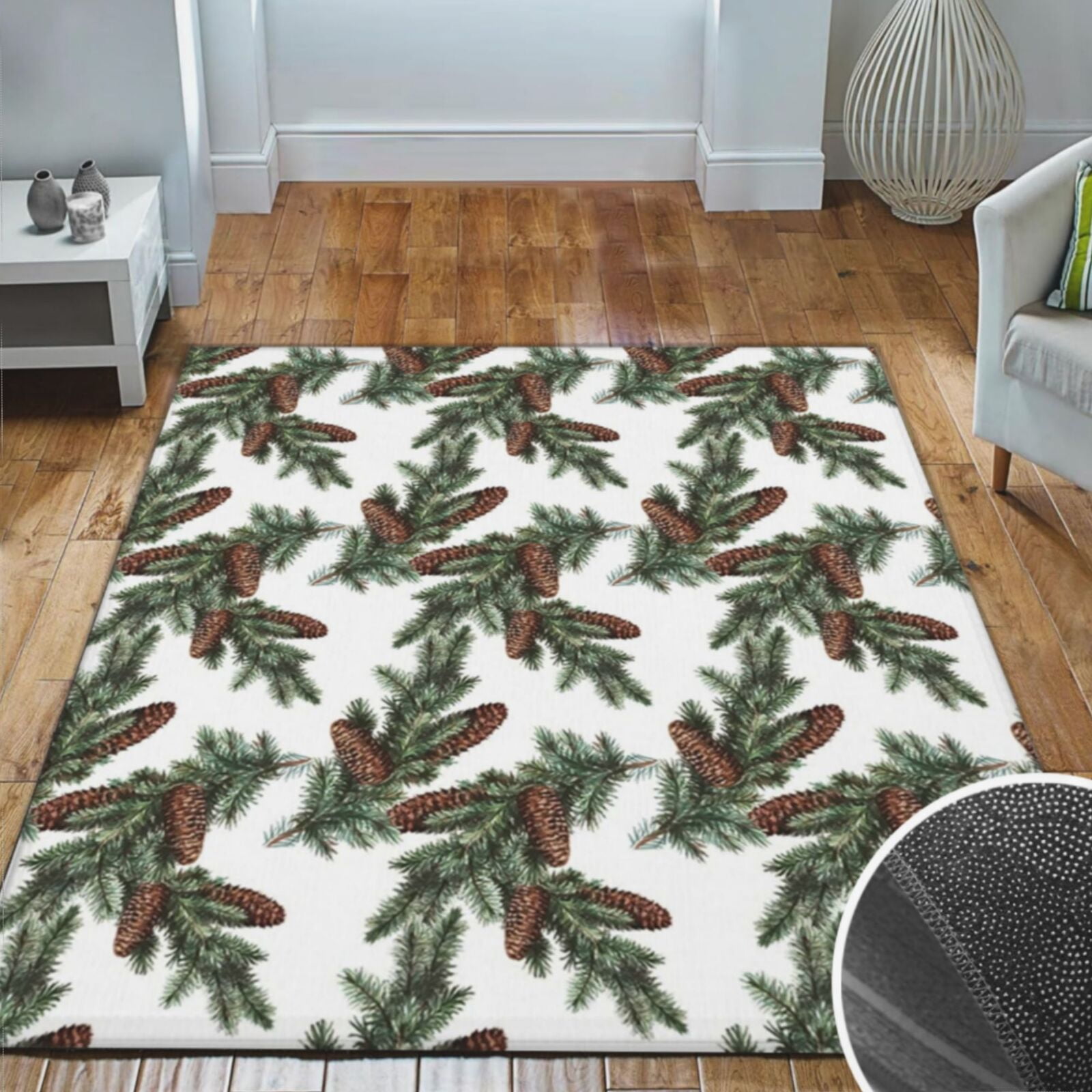 Area Rugs Living Room, Soft Crystal Carpet Mat For Bedroom Area Rug Non ...