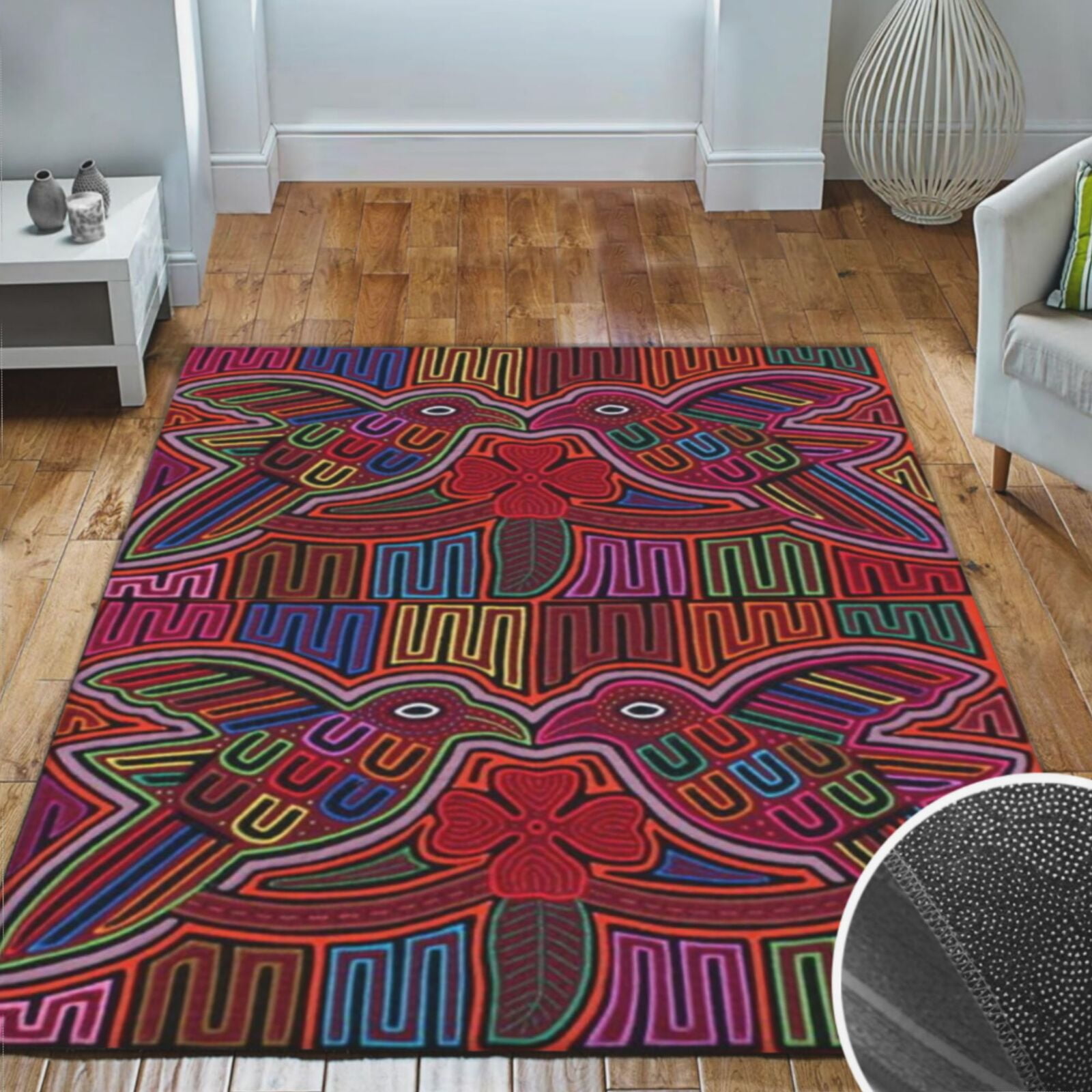 Area Rugs Living Room, Soft Crystal Carpet Mat For Bedroom Area Rug Non ...