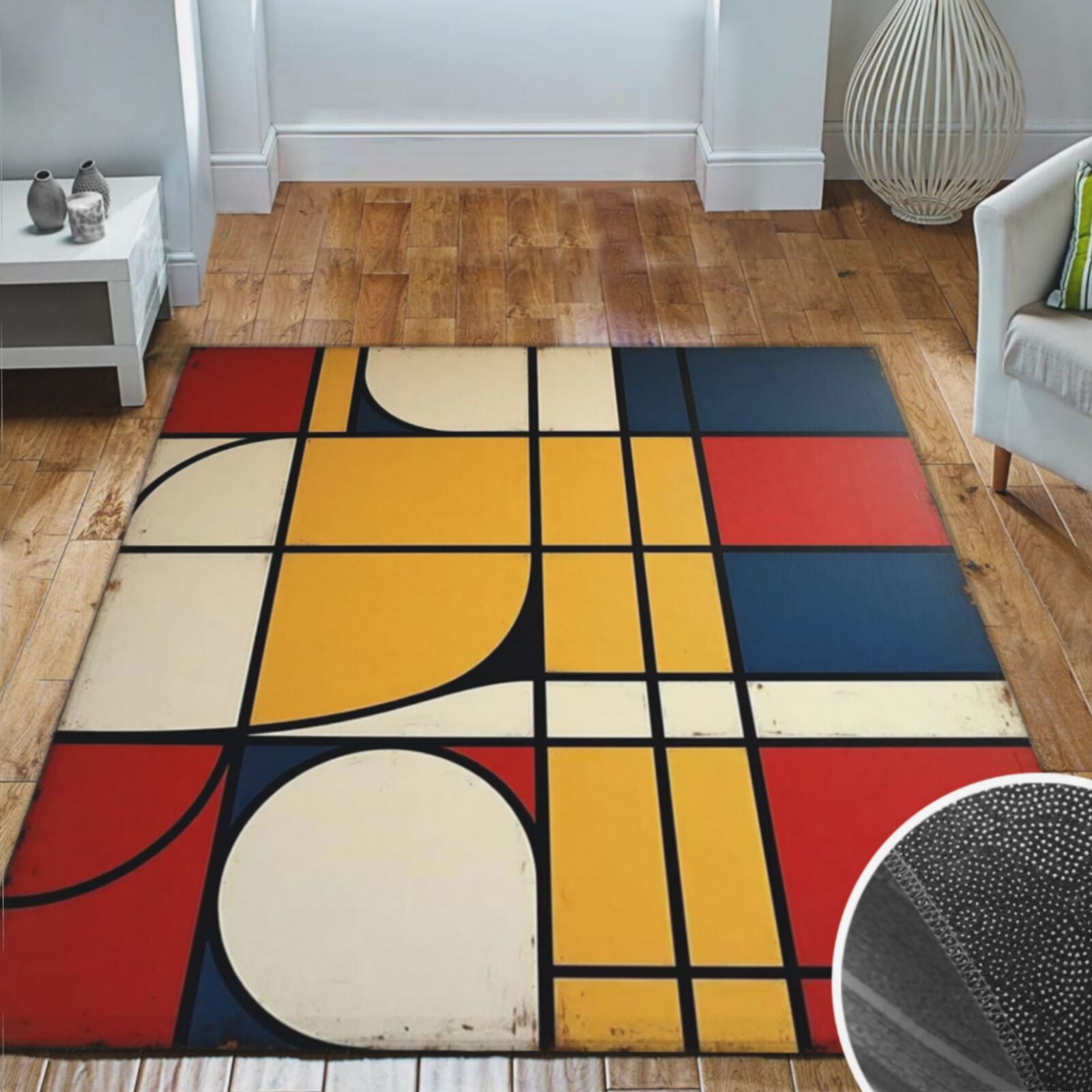 Area Rugs Living Room, Soft Crystal Carpet Mat For Bedroom Area Rug Non ...