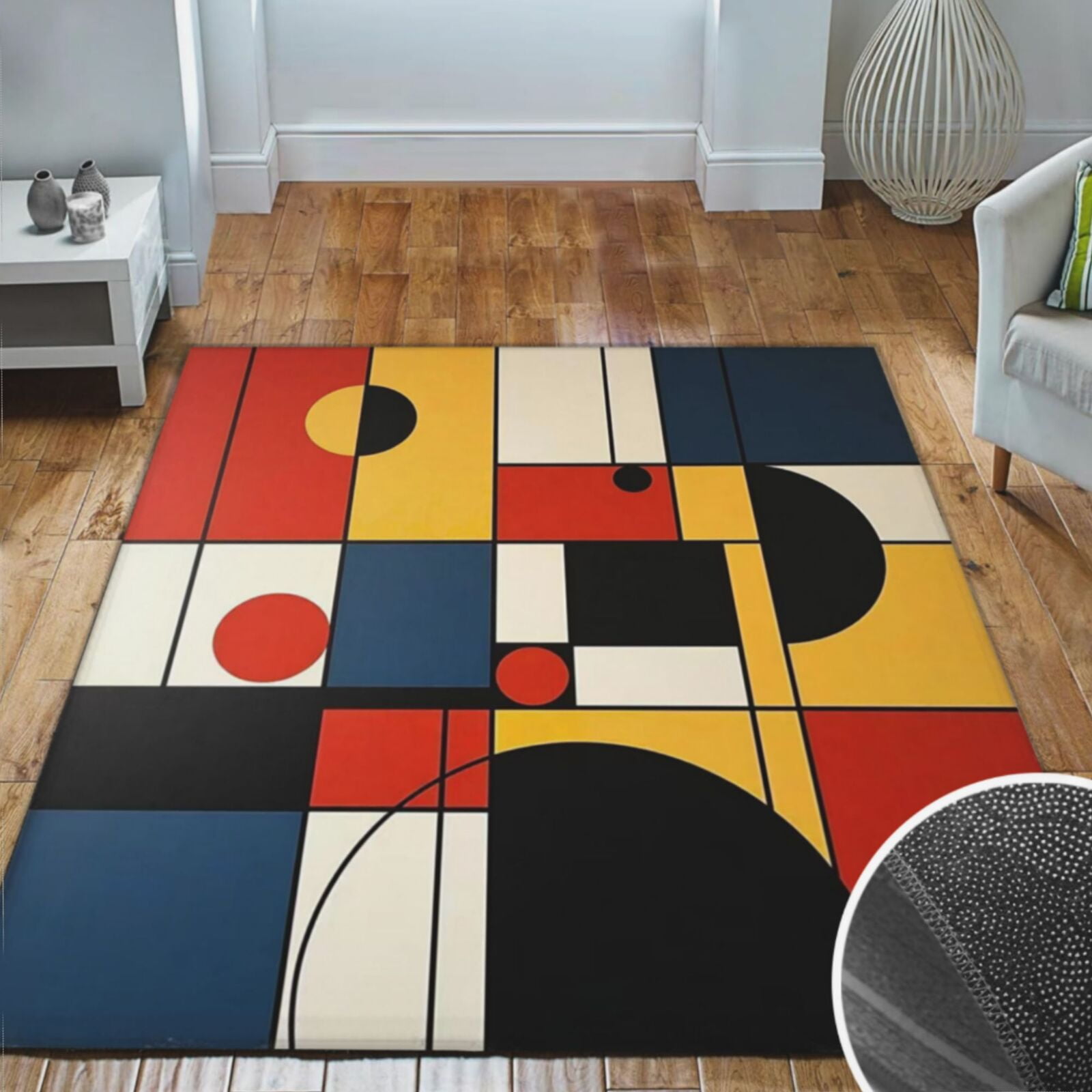 Area Rugs Living Room, Soft Crystal Carpet Mat For Bedroom Area Rug Non ...