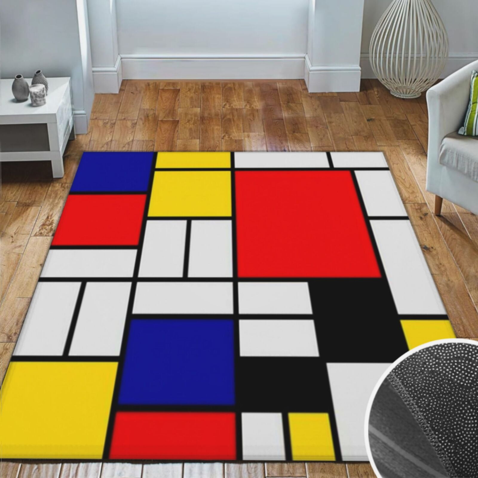 Area Rugs Living Room, Soft Crystal Carpet Mat For Bedroom Area Rug Non ...