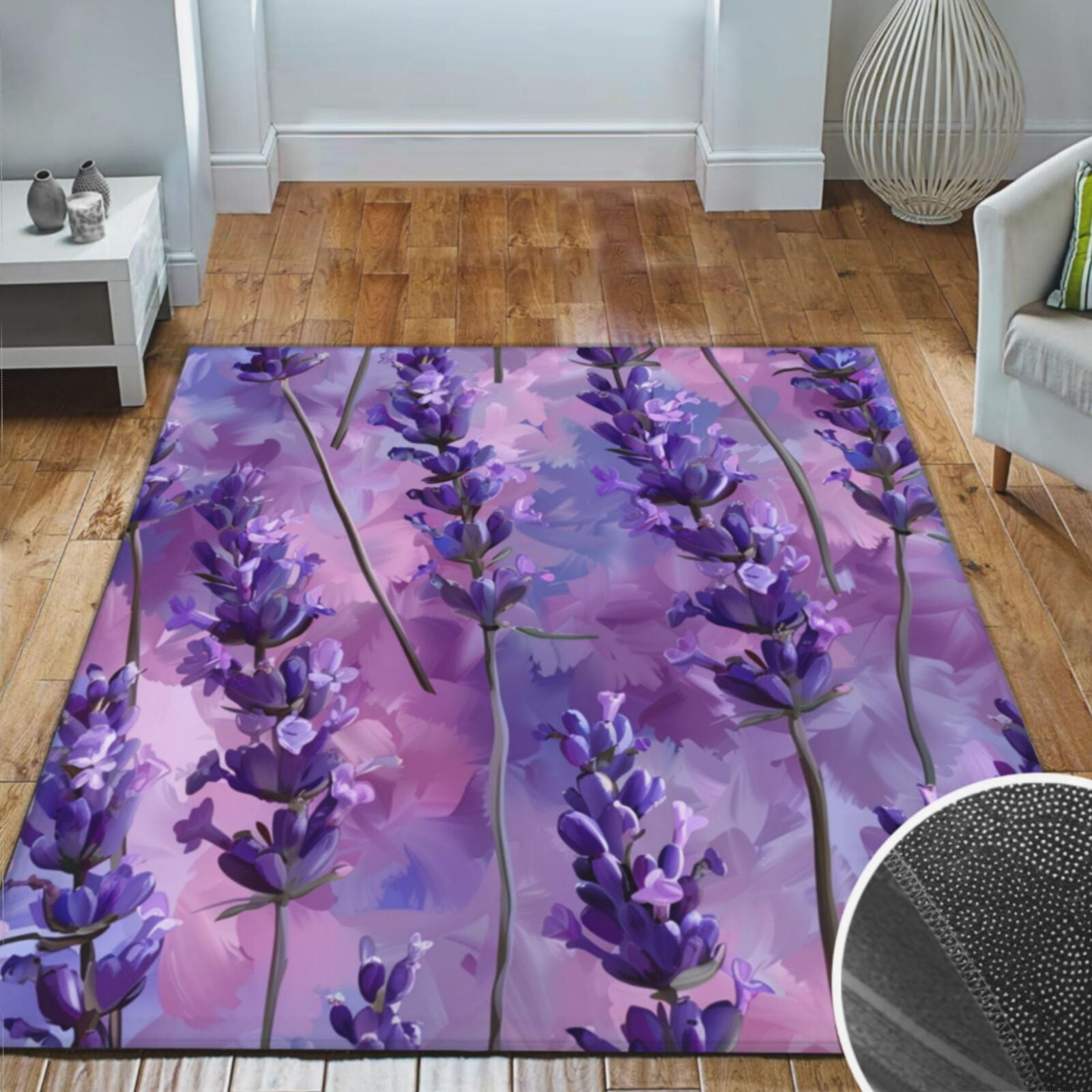 Area Rugs Living Room, Soft Crystal Carpet Mat For Bedroom Area Rug Non ...