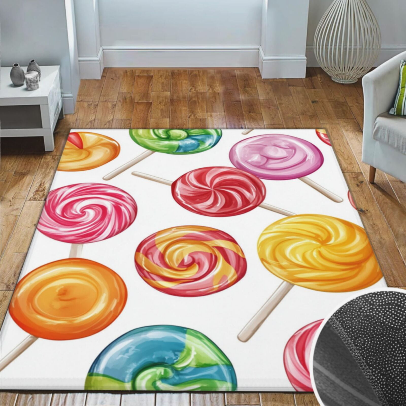 Area Rugs Living Room, Soft Crystal Carpet Mat For Bedroom Area Rug Non ...