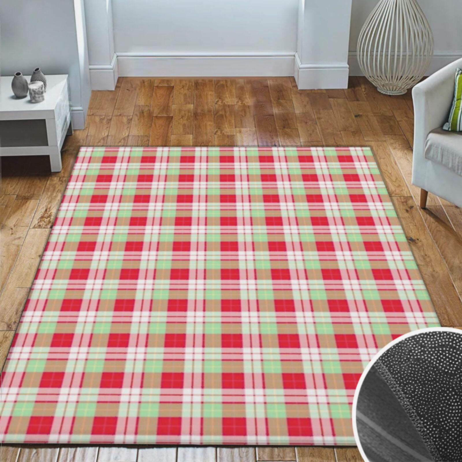 Area Rugs Living Room, Soft Crystal Carpet Mat For Bedroom Area Rug Non ...