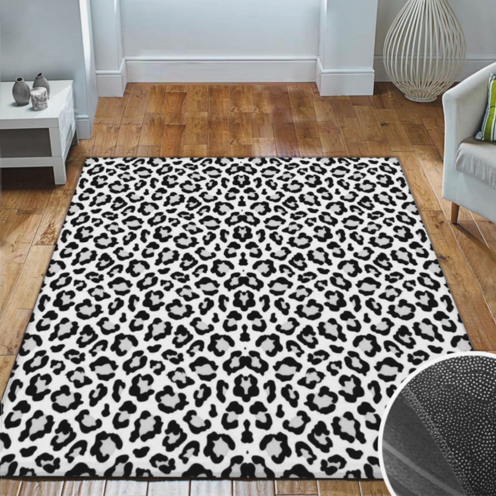 Area Rugs Living Room, Soft Crystal Carpet Mat For Bedroom Area Rug Non ...