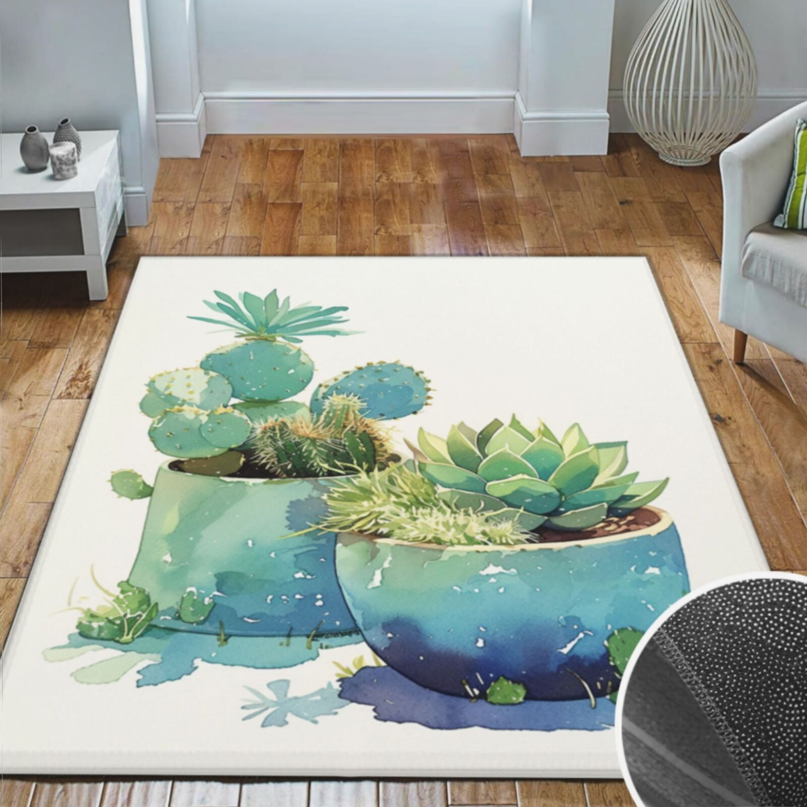 Area Rugs Living Room, Soft Crystal Carpet Mat For Bedroom Area Rug Non ...