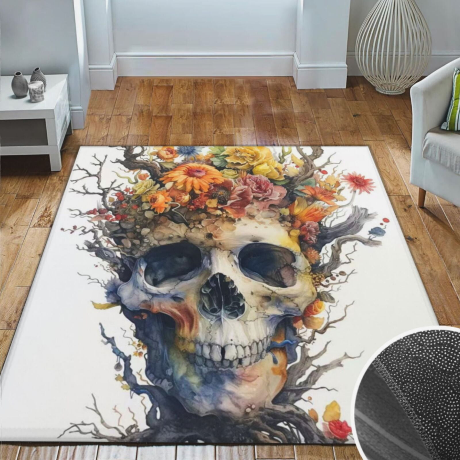 Area Rugs Living Room, Soft Crystal Carpet Mat For Bedroom Area Rug Non ...