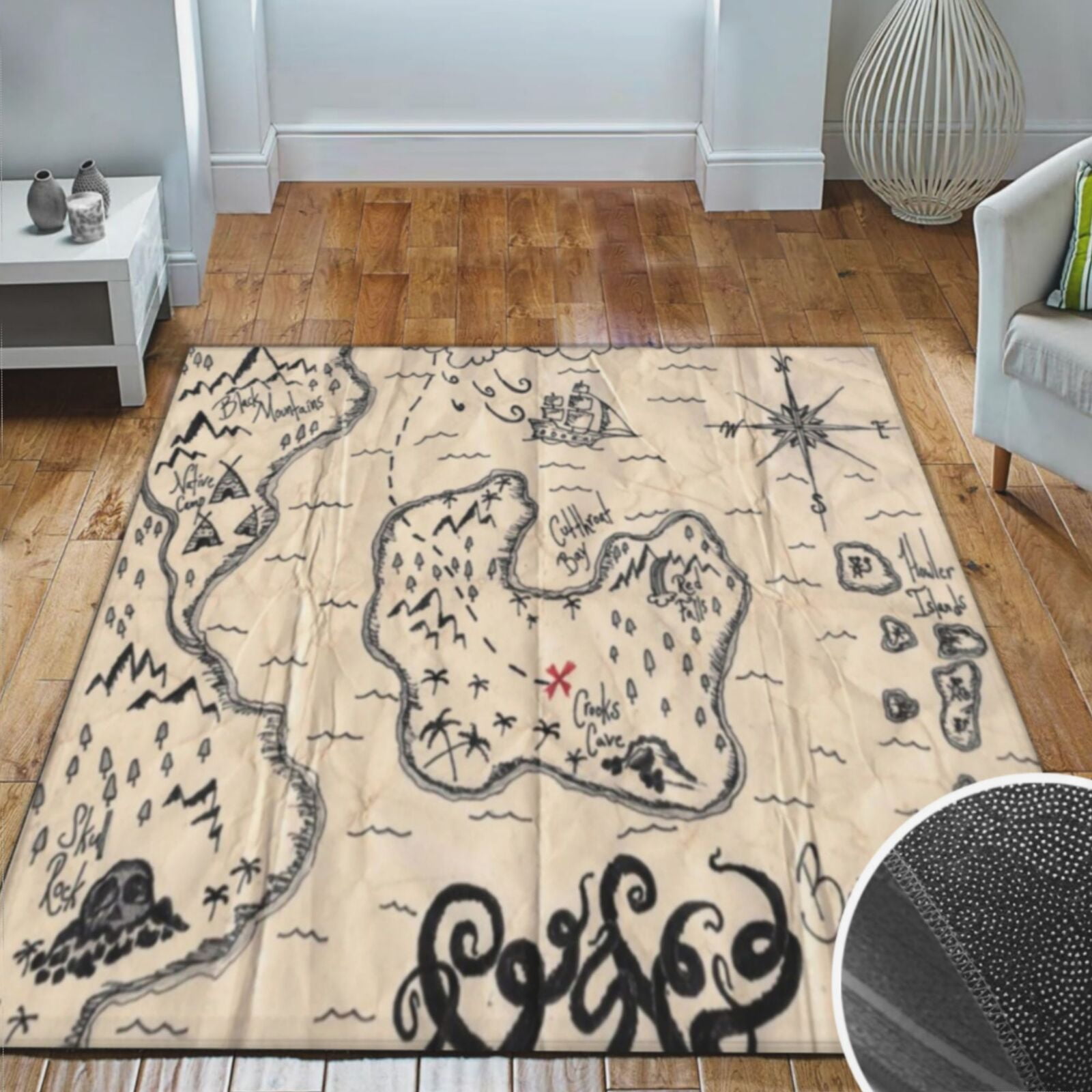 Area Rugs Living Room, Soft Crystal Carpet Mat For Bedroom Area Rug Non Slip Washable Floor Rug ...