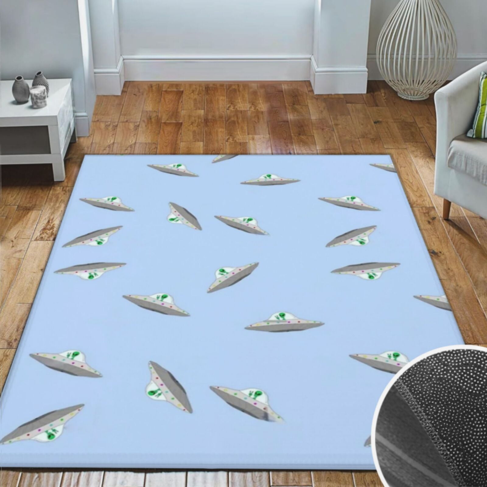 Area Rugs Living Room, Soft Crystal Carpet Mat For Bedroom Area Rug Non ...