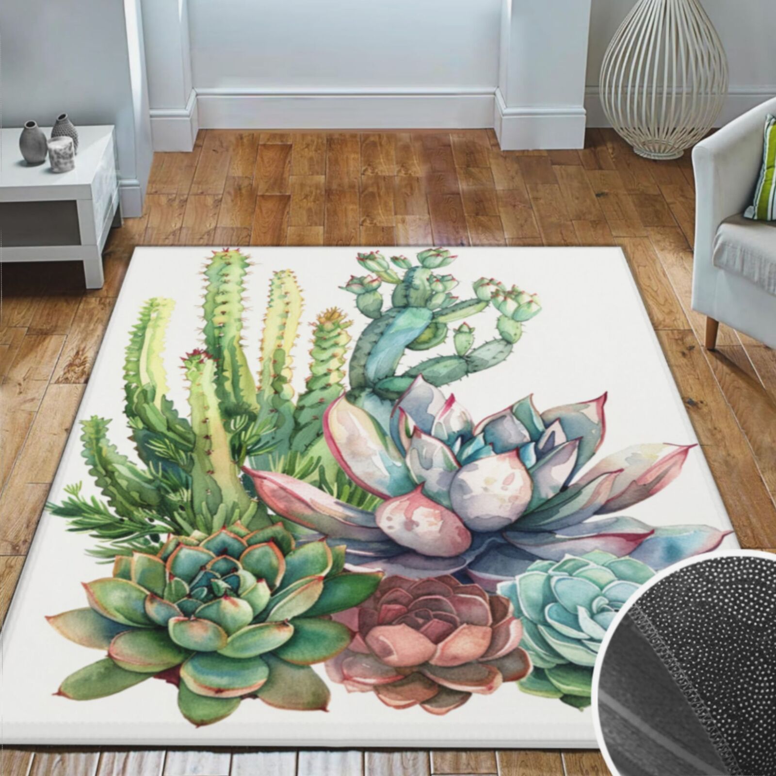 Area Rugs Living Room, Soft Crystal Carpet Mat For Bedroom Area Rug Non ...