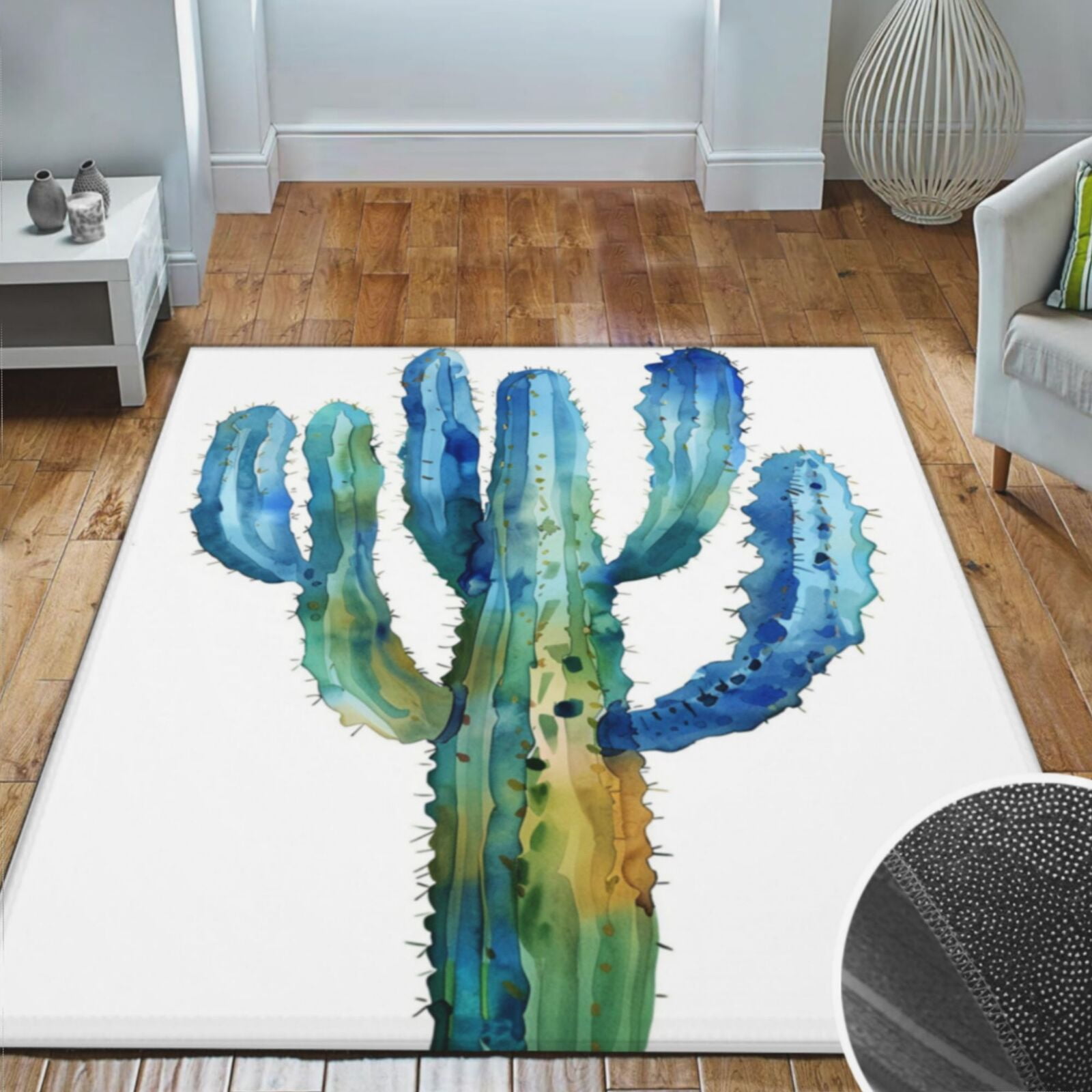 Area Rugs Living Room, Soft Crystal Carpet Mat For Bedroom Area Rug Non ...