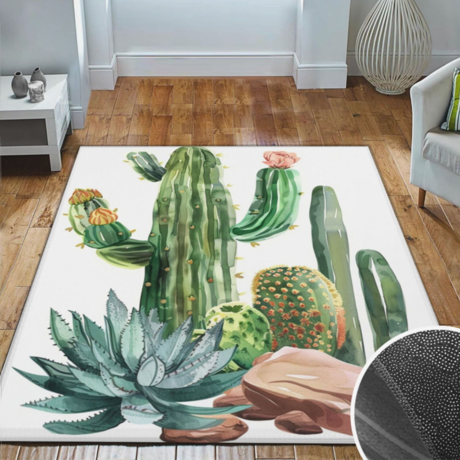 Area Rugs Living Room, Soft Crystal Carpet Mat For Bedroom Area Rug Non ...