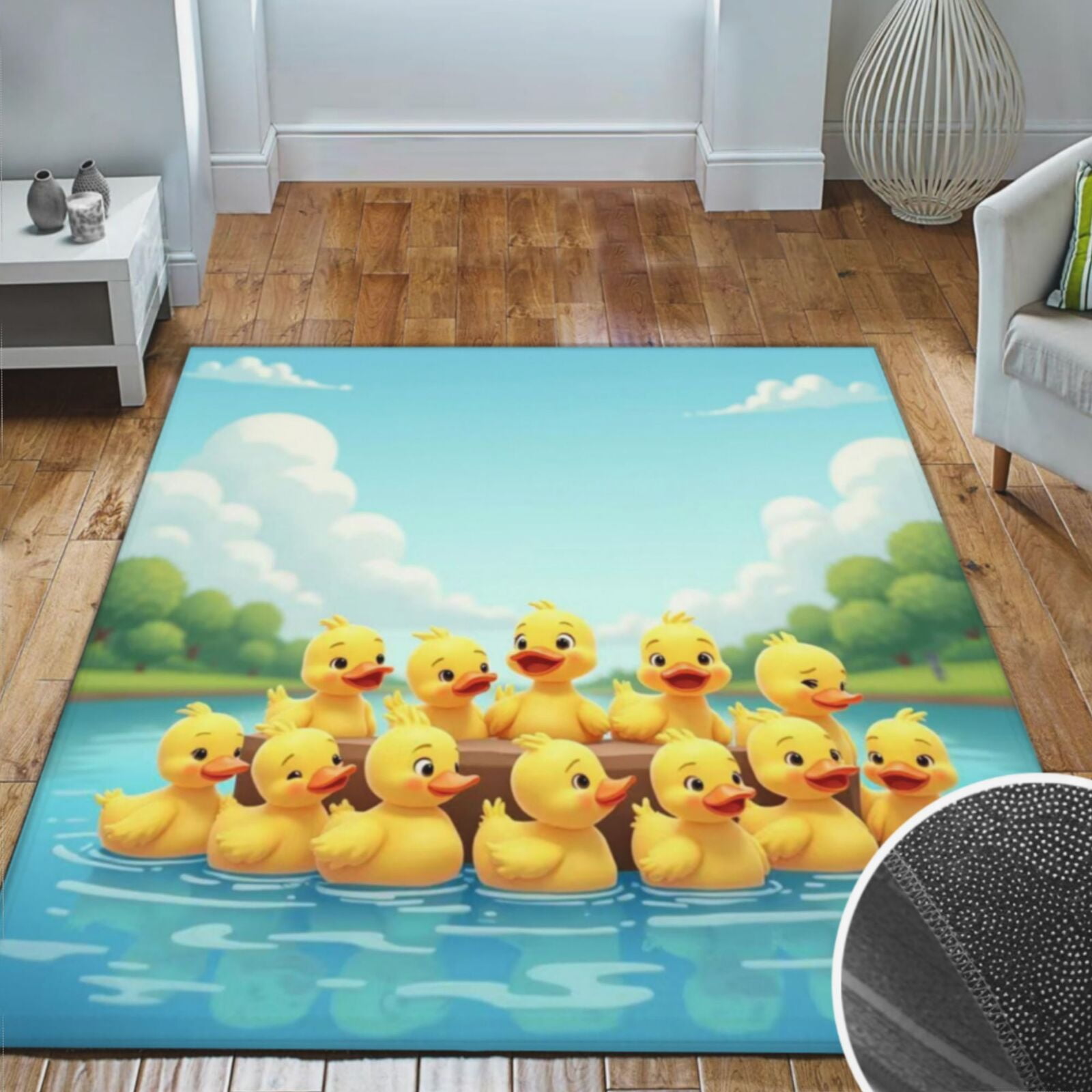 Area Rugs Living Room, Soft Crystal Carpet Mat For Bedroom Area Rug Non ...