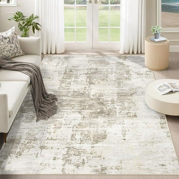 Area Rugs for Living Room, Washable Modern Abstract Large Area Rug ...