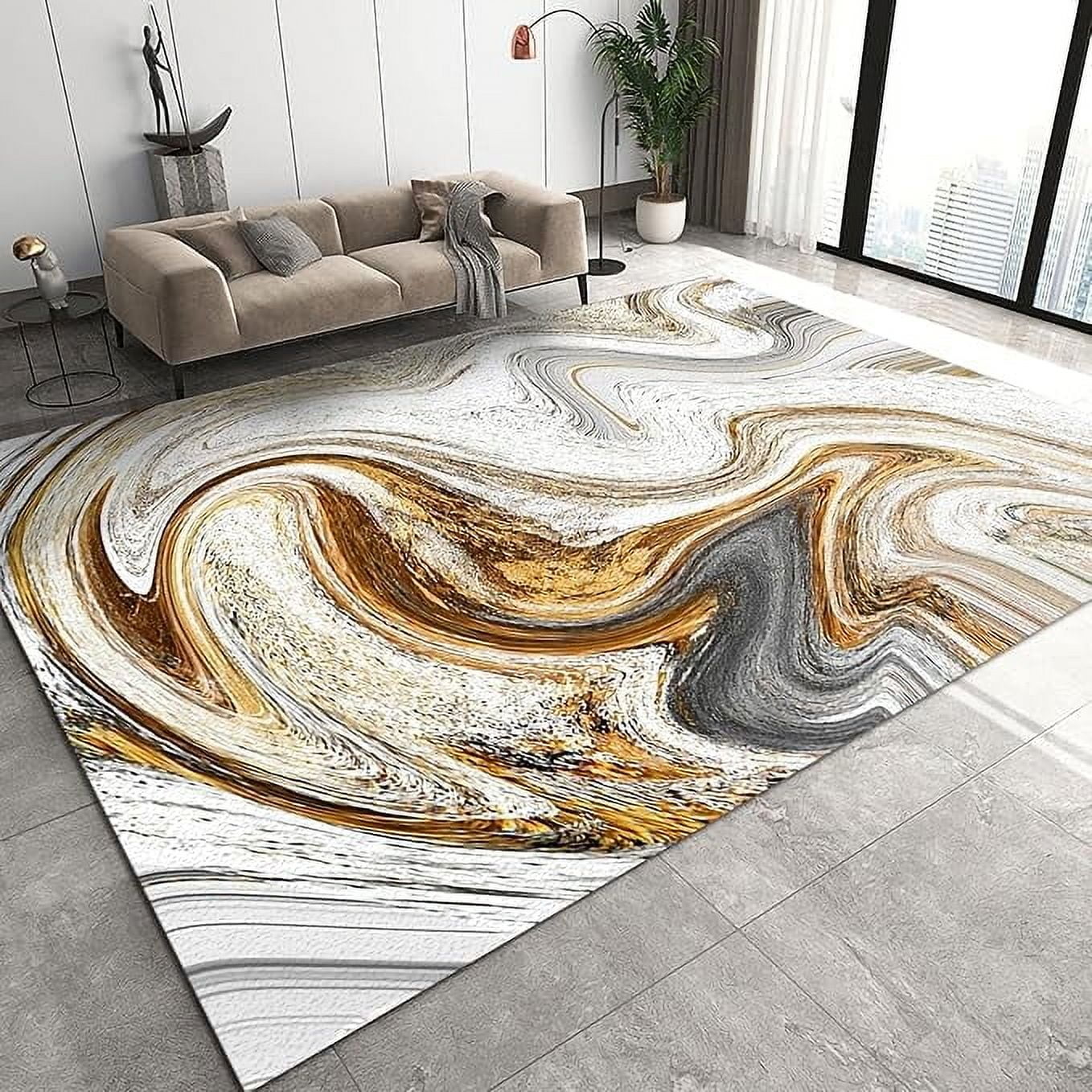 Area Rugs Luxury Abstract Quicksand Nursery Rug, Classic Stripe Modern ...