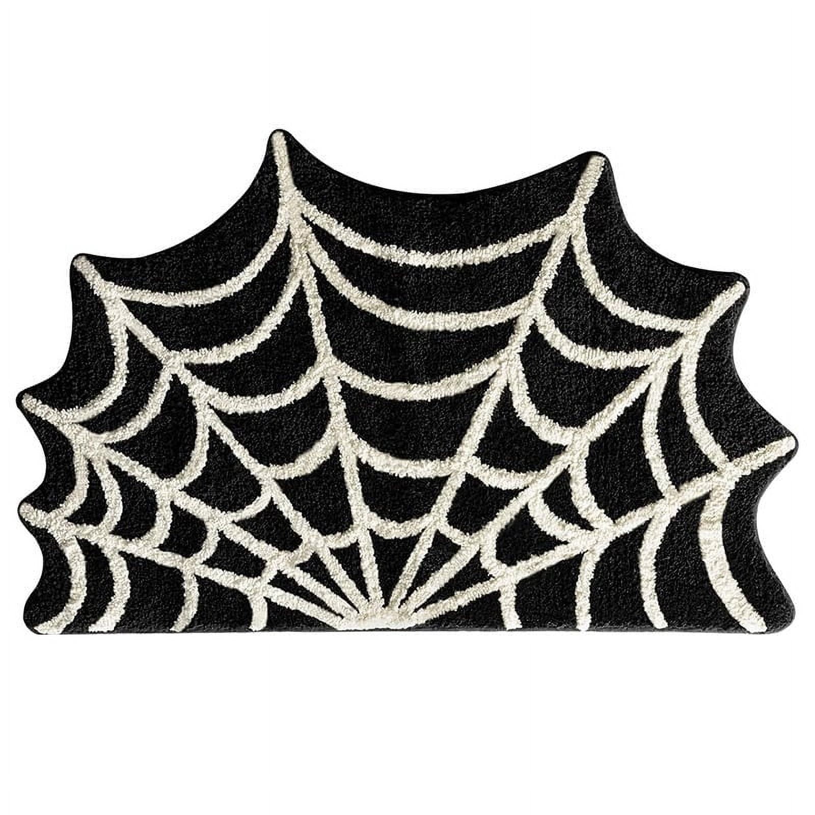Area Rugs,Spider Web Bath Mat - Halloween Rug Bathroom Decor Gothic ...