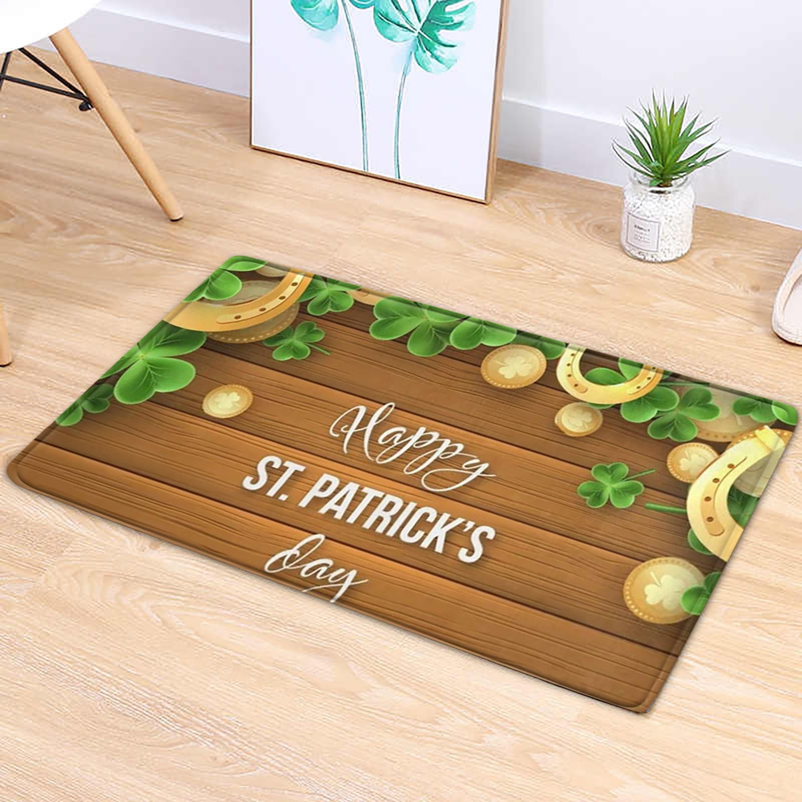 Area Rugs,St. Patrick's Day Carpet Ornaments Green Decorative Carpets ...