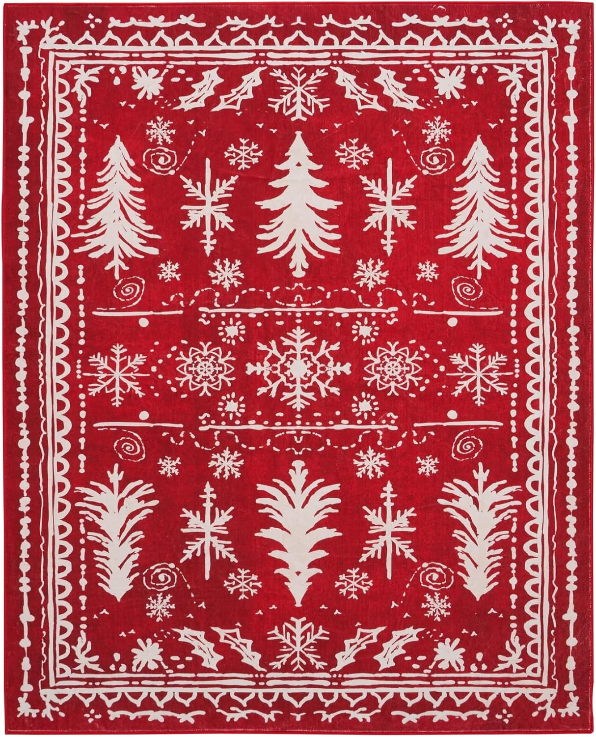 Area Rugs Tree Doormat Machine Washable Entryway Rug Anti-Slip Floor ...