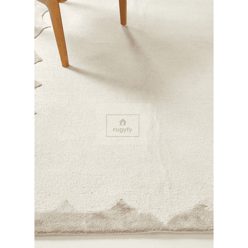 Area Rugs Vanya Teal, Irregular Border Shape Hand Tufted Wool Handmade ...
