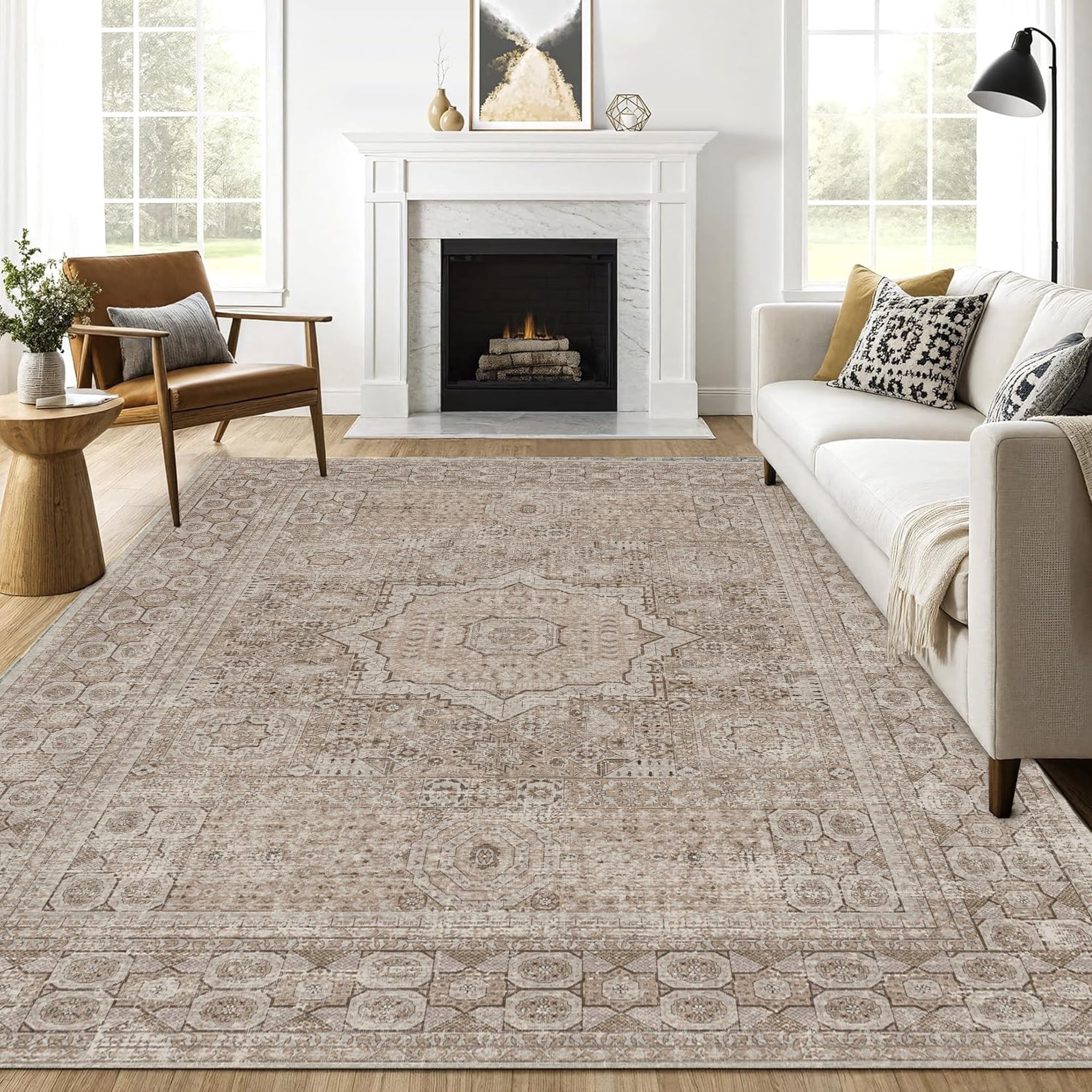 Dowellia Area Rugs for Living Room 8'x 10' Machine Washable Vintage ...