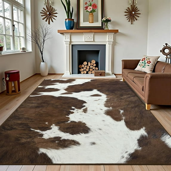 Area Rugs for Room, 8x10 Machine Washable Rug, Non-Slip Low Pile Indoor ...