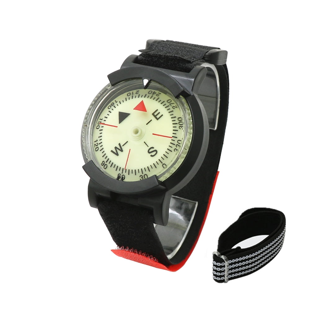 Arealer 50M Underwater Diving Compass Luminous Dive Wrist Compass ...