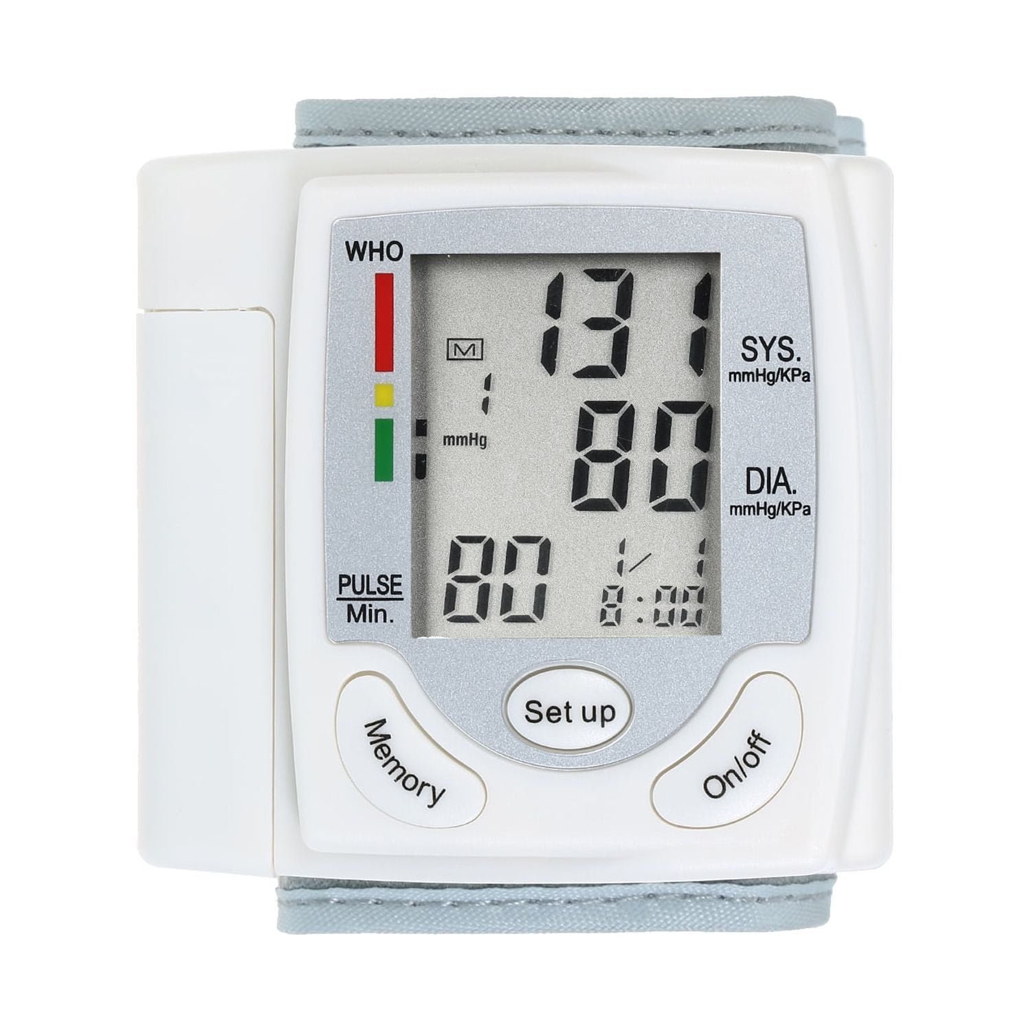 Arealer LCD Display Blood Pressure Monitor Wrist Pulse Meter Automatic ...