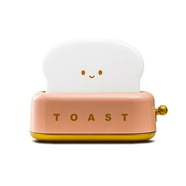 Lieonvis Cute Desk Decor Toaster Lamp,Rechargeable Small Lamp with ...