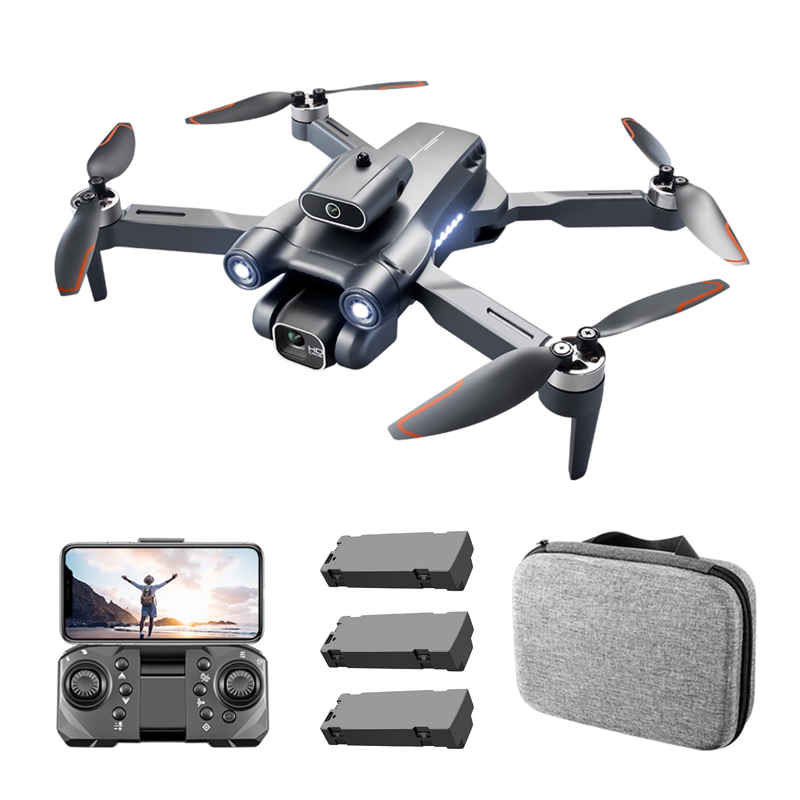 Arealer Remote Controlwith Daul 6K Foldable Remote Control with ...