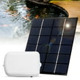 Arealer Solar Pond Aerator with Backup Battery, Oxygenation Pump for ...