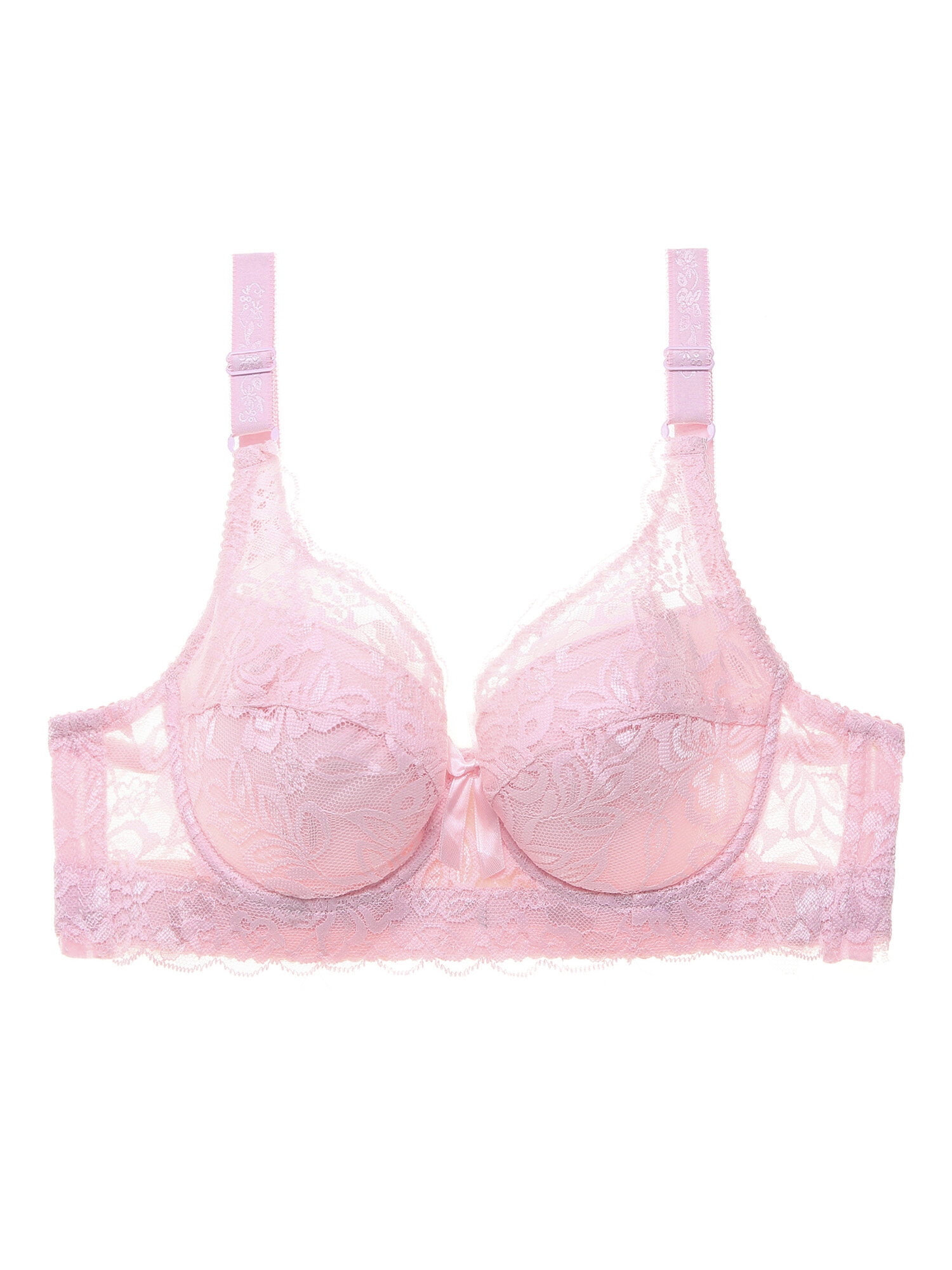 Arealer Women Lace Bra With Underwire Thin Padded Plus Size Bras