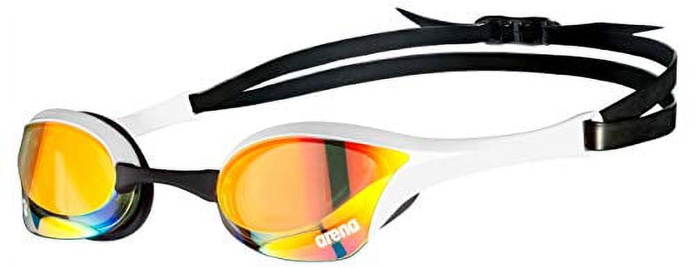 Arena Cobra Ultra Yellow/White Anti-Fog Swimming Sport Goggles ...
